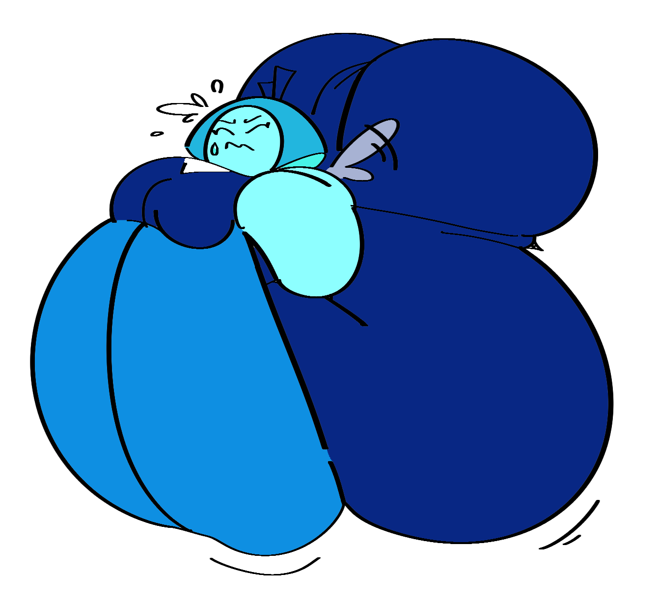 Curveybooru: 1girl aquamarine (steven universe) belly blue hair blue ...