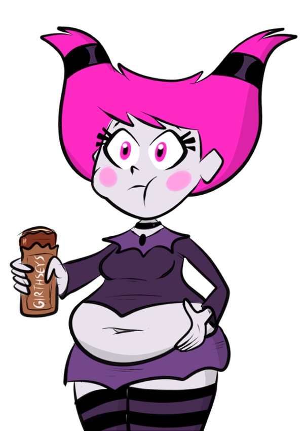 Curveybooru: bbw belly big belly blushing cartoon network chocolate ...